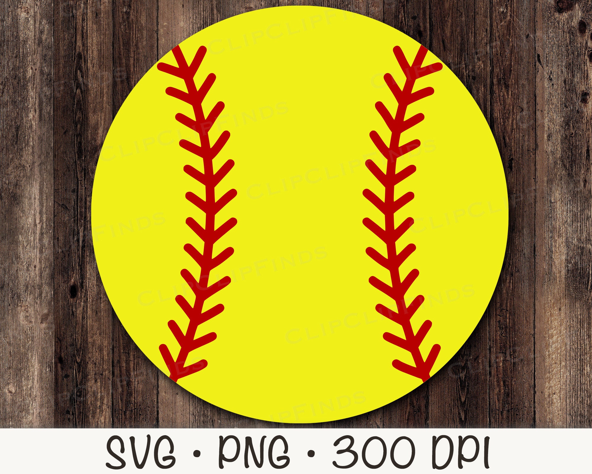 Softball SVG Cut and PNG Transparent Background Bundle Instant - Etsy
