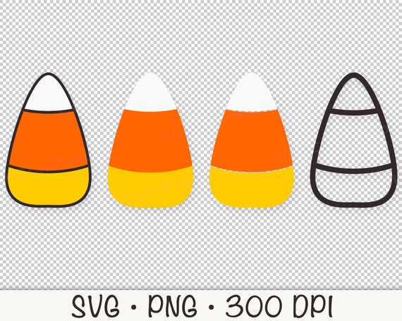 Candy Corn Clip Art Black And White