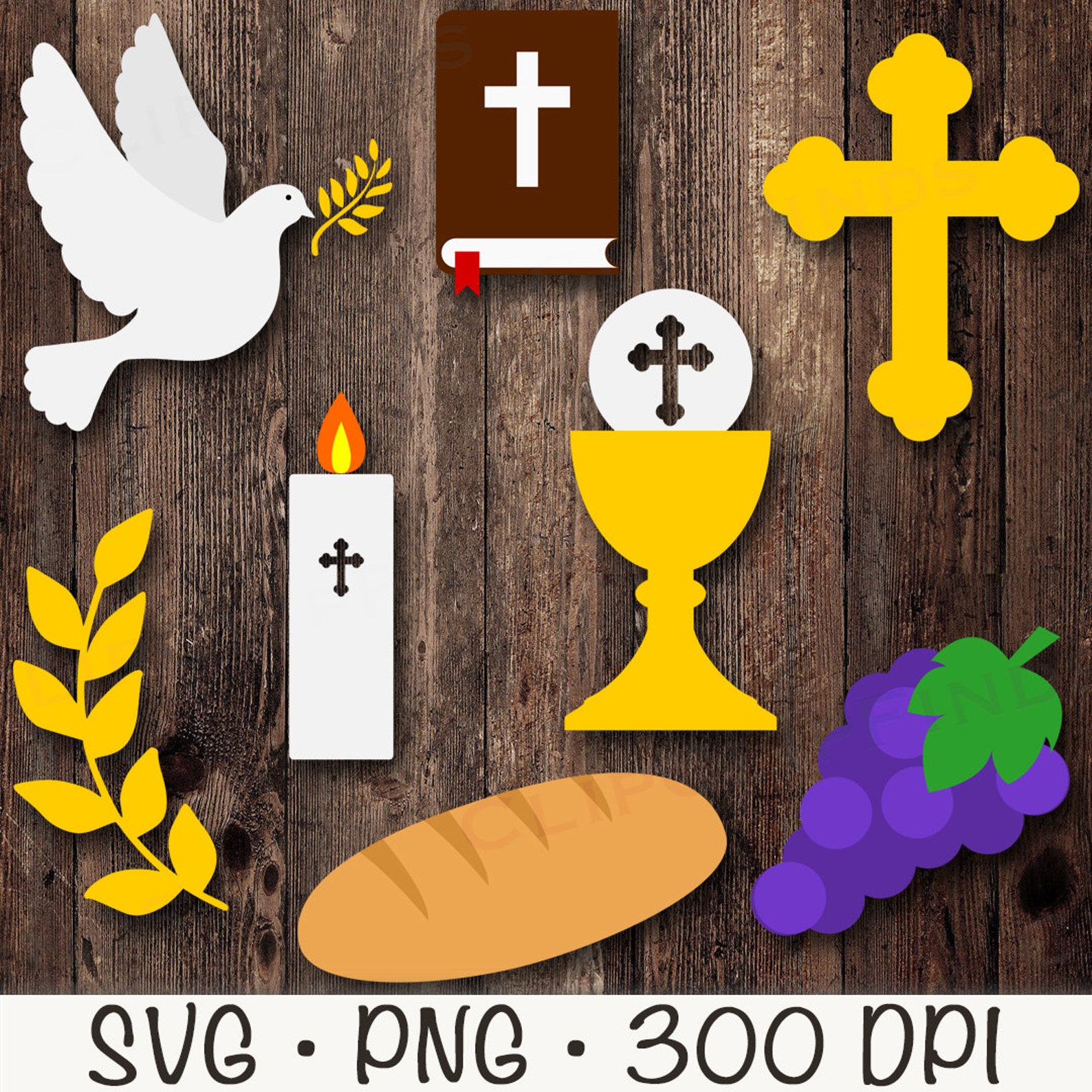 Paquete de Primera Comunión, SVG PNG, descarga digital instantánea ...