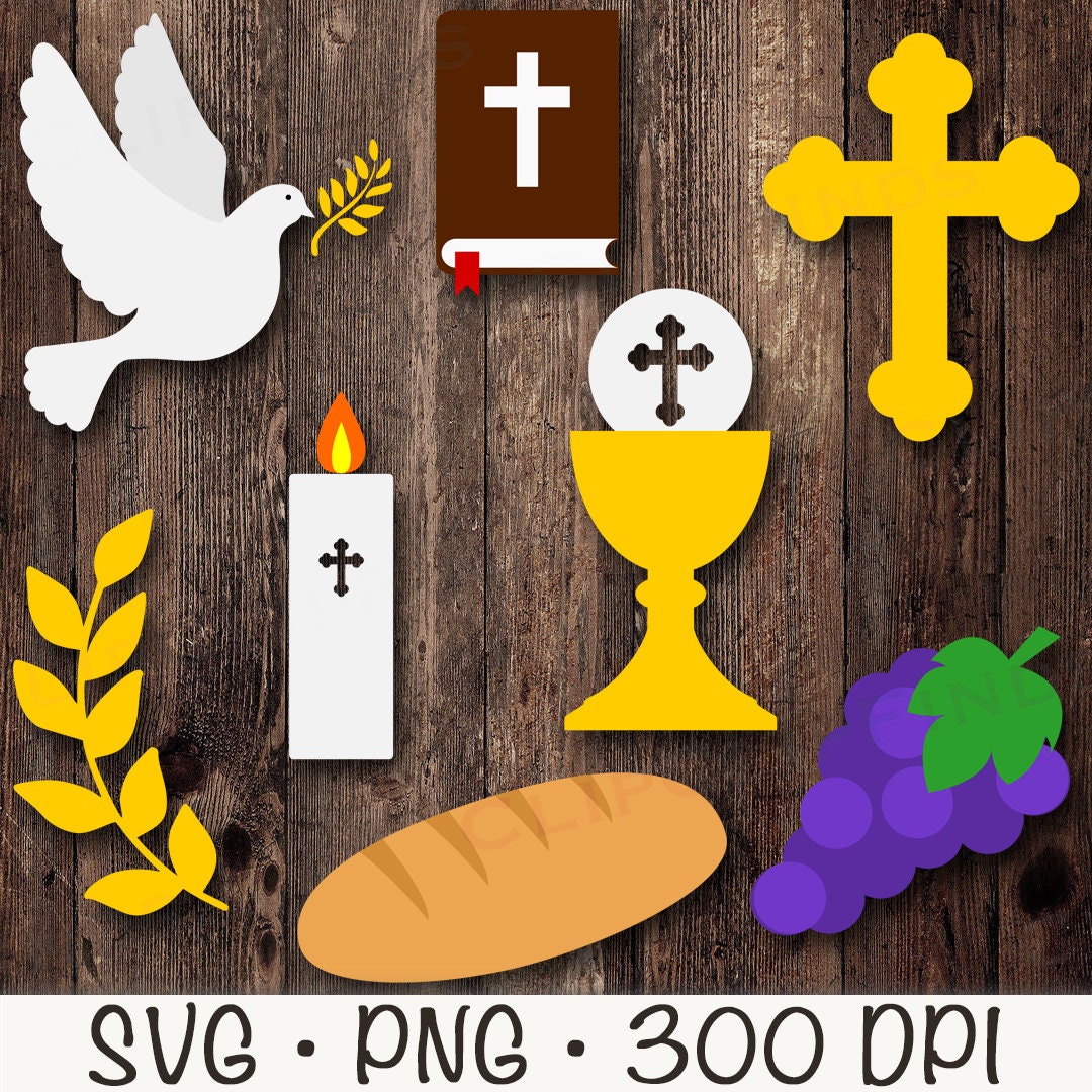 Paquete de Primera Comunión, SVG PNG, descarga digital instantánea ...