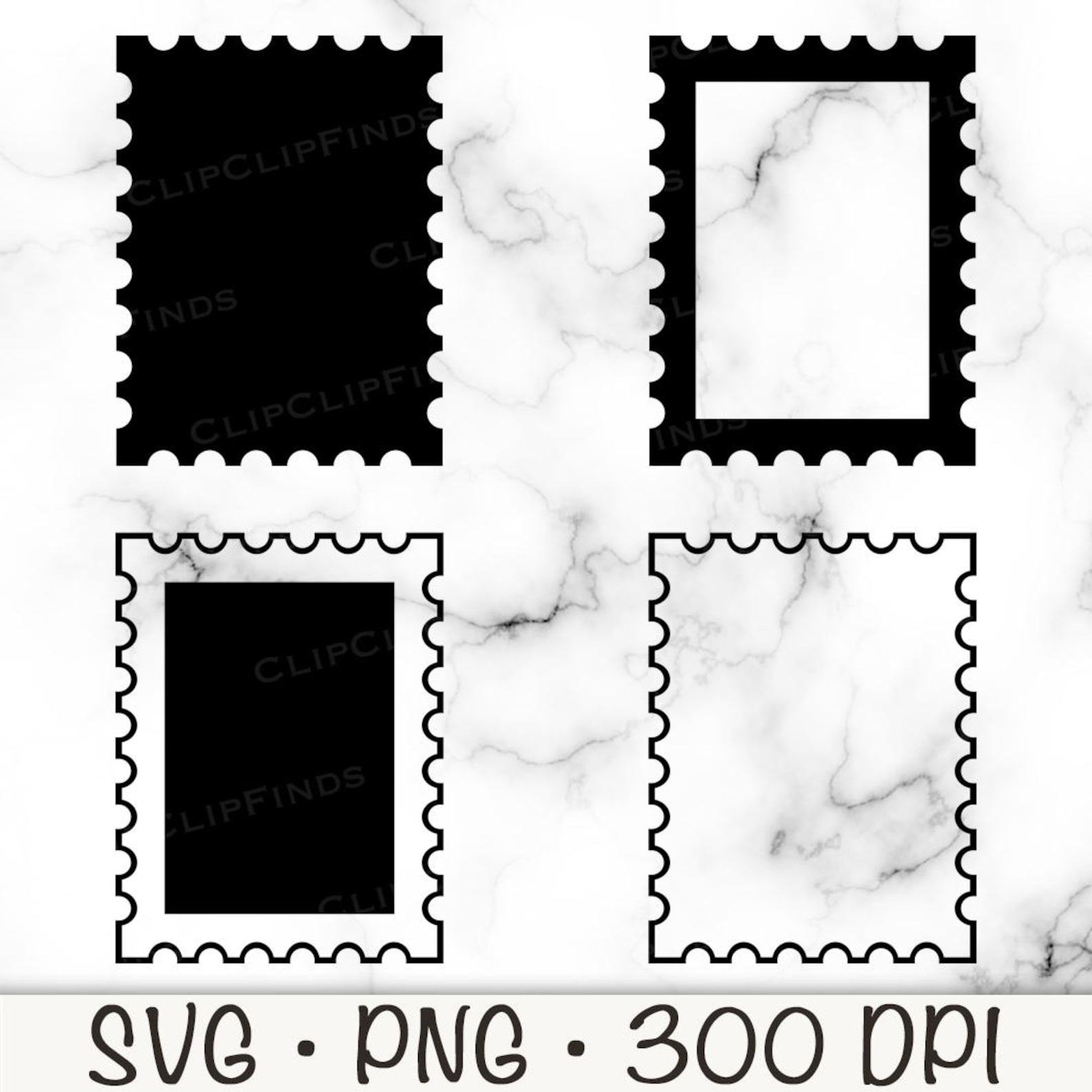 Stamp SVG, Postal Stamp SVG, Postage Stamp PNG, Stamp Border, Stamp ...