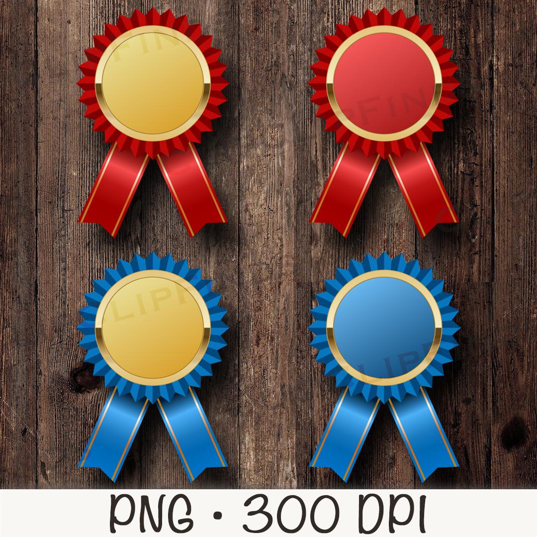 Award Ribbon Medal Clipart, Rosette Ribbon Clipart, First Place, Award ...