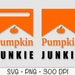 Pumpkin Junkie SVG Vector File and PNG Transparent Background Clip Art ...