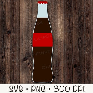 Soda Bottle SVG, Soda Pop Clipart, Soda PNG, Instant Digital Download ...
