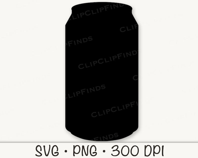 Soda or Beer Can Can Silhouette Can SVG Vector Cut File and - Etsy