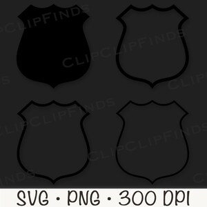 Police Badge SVG, Police Badge Silhouette, Police Badge PNG, Police ...