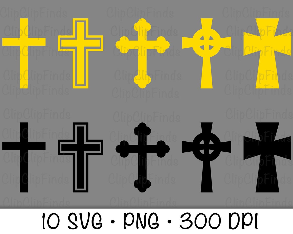 Cross SVG Cross Bundle Pack Cross Vector Christian Cross - Etsy