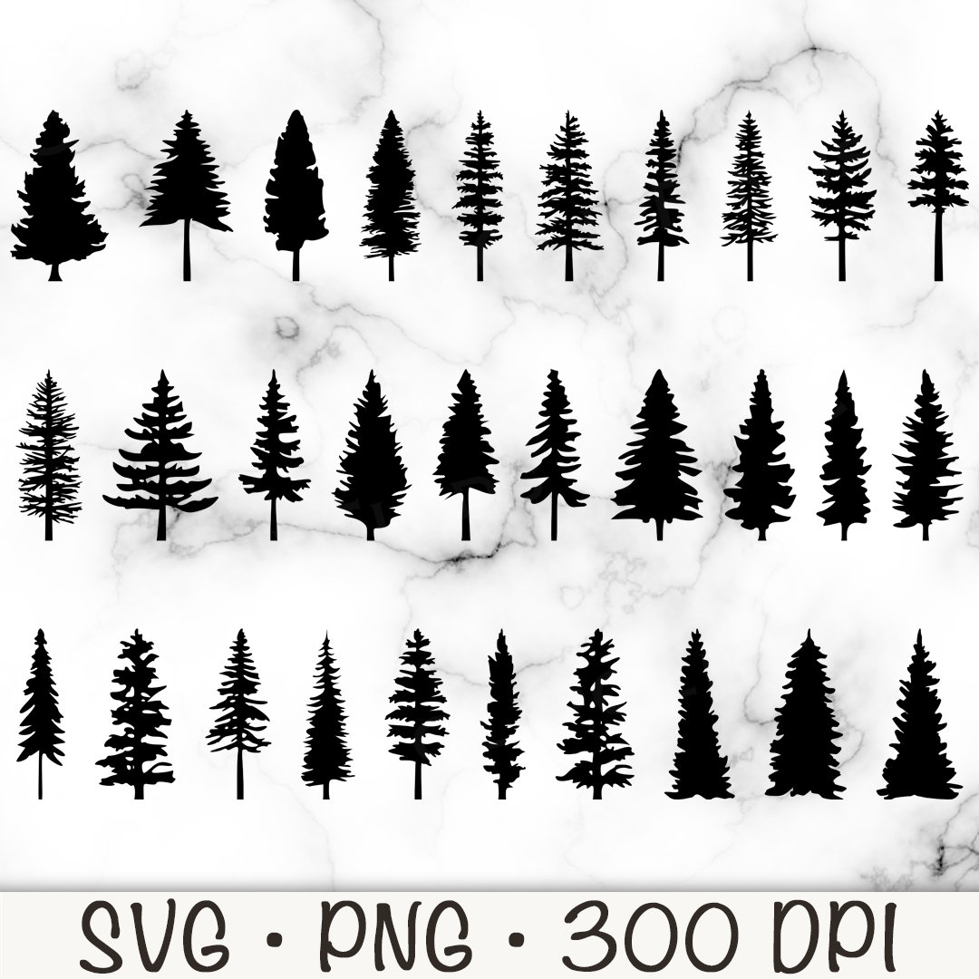 Pine Tree Silhouette Download Majestic Pine Tree Silhouette