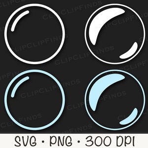 Bubble Outline SVG, Bubbles Clip Art, Bubbles PNG, Instant Digital ...