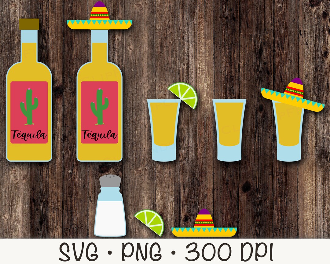 Tequila SVG Tequila Shot SVG Mexican Sombrero Mexican - Etsy