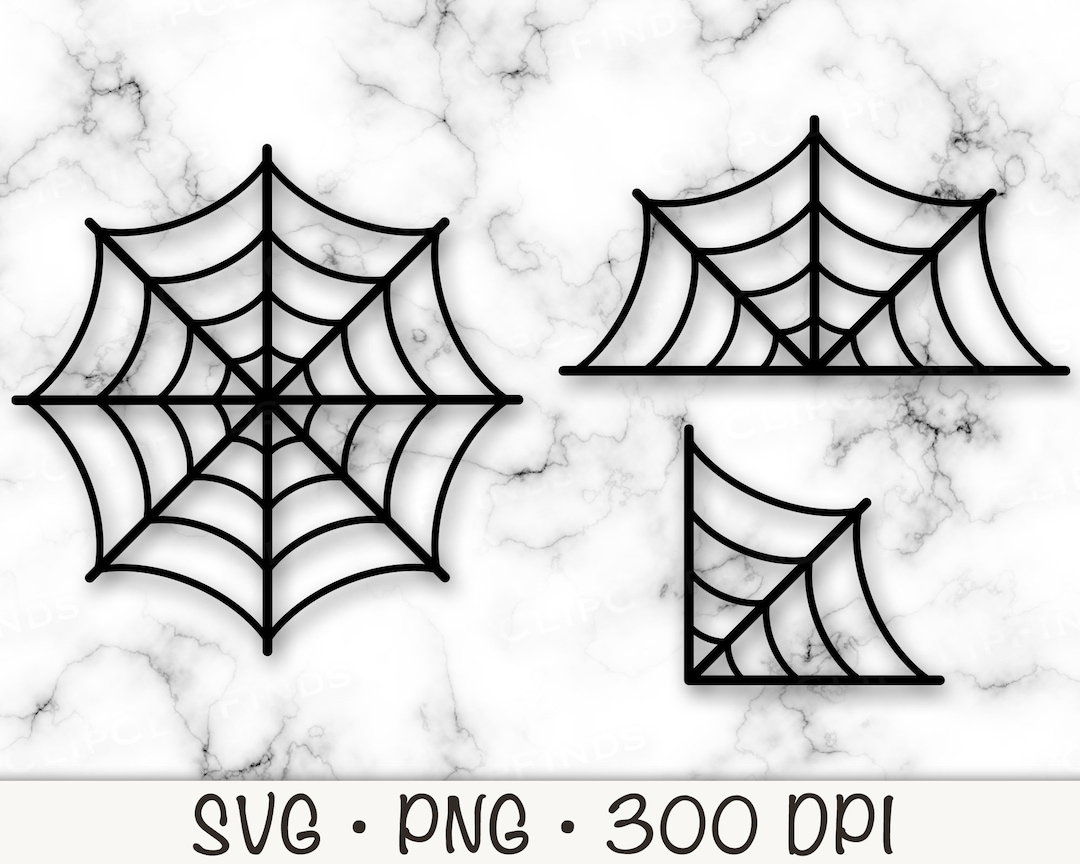 Spider Web, Spider Web Corner, Half Spider Web, Halloween, SVG, PNG ...