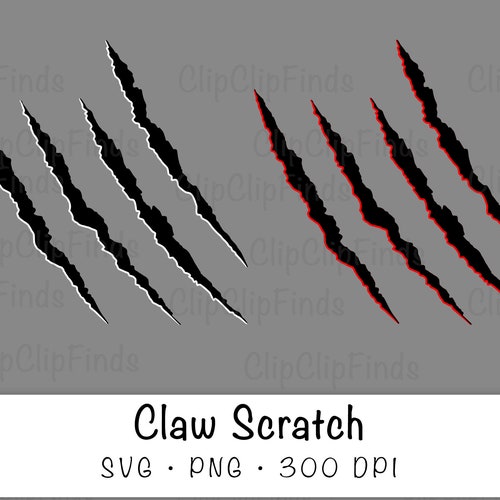 Claw Mark. Svg Png Eps Dxf Cut Files. - Etsy