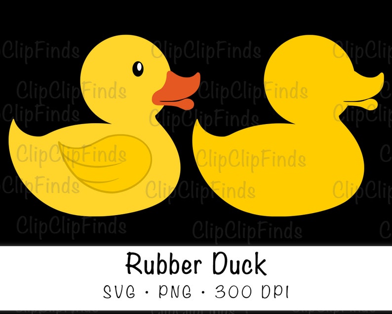 Rubber Duck Ducky SVG Vector Cut File and PNG Transparent | Etsy