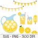 Lemonade Clip Art, Lemonade Bundle Pack, Lemon, SVG, PNG, Clip Art ...