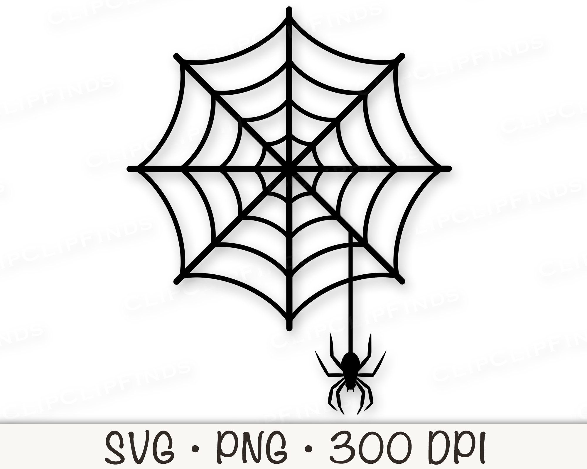 Simple Spider Web Clip Art