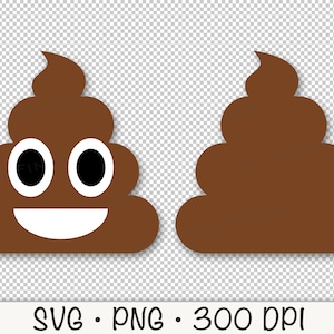 Poop Clip Art, Poop SVG, Poop PNG, Poop With Face, Cute Poop, Crap ...