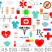 Medical Clip Art Bundle Pack, SVG, PNG, Instant Digital Download, Nurse ...