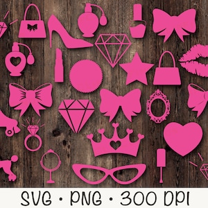 Pink Doll Icon Clipart SVG, Princess Babe PNG, Retro Seal Logo Icon ...