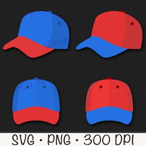 Baseball Hat SVG, Baseball Hat PNG, Baseball Cap Clipart, Digital ...