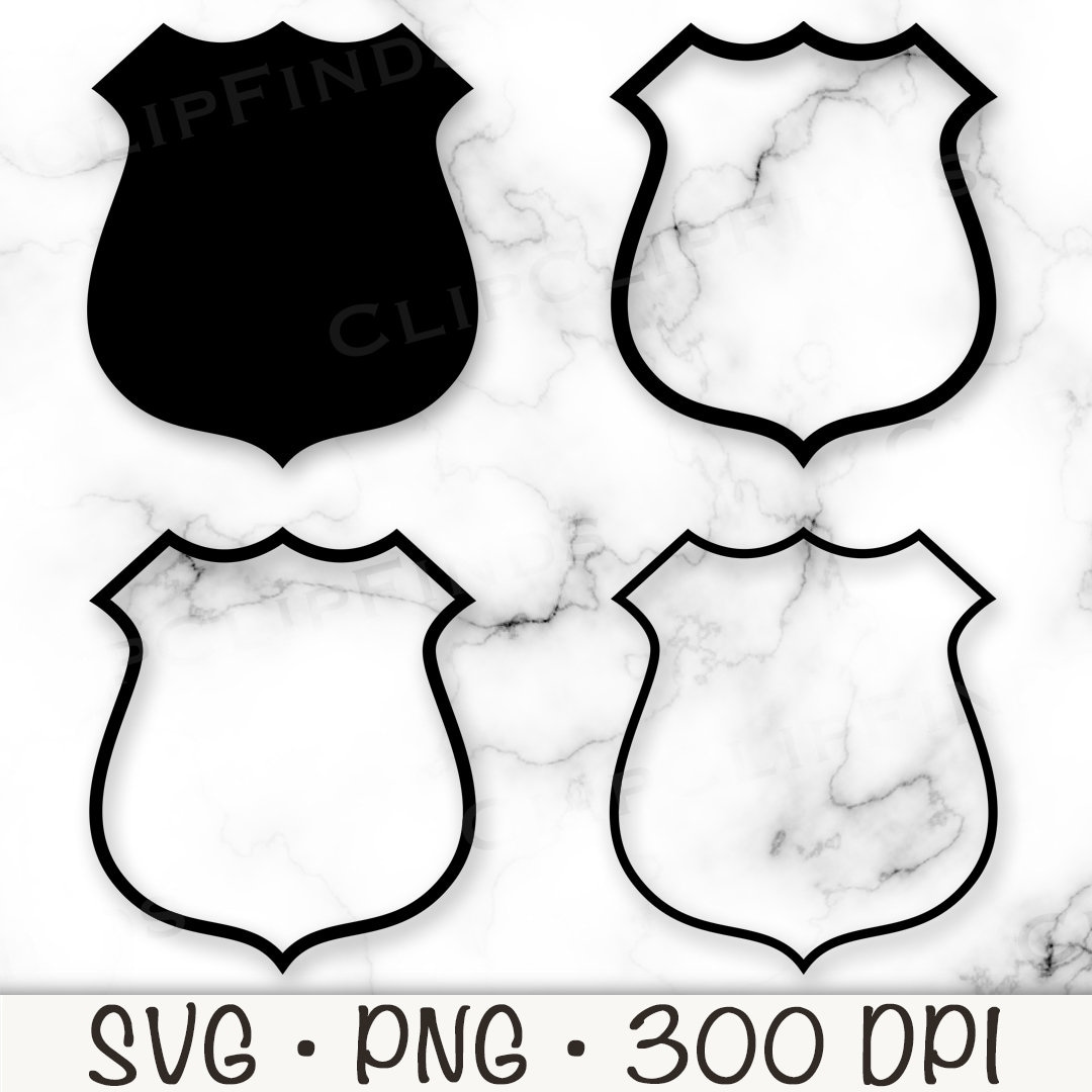 Police Badge SVG, Police Badge Silhouette, Police Badge PNG, Police ...