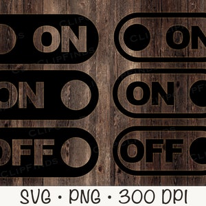 Mode on SVG, Mode off SVG, Toggle Switch, Bundle, Power on and Off ...