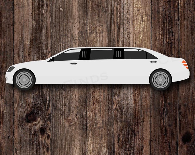 Limousine SUV Outline SVG, Limousine SVG, Limousine Clipart, Limousine ...