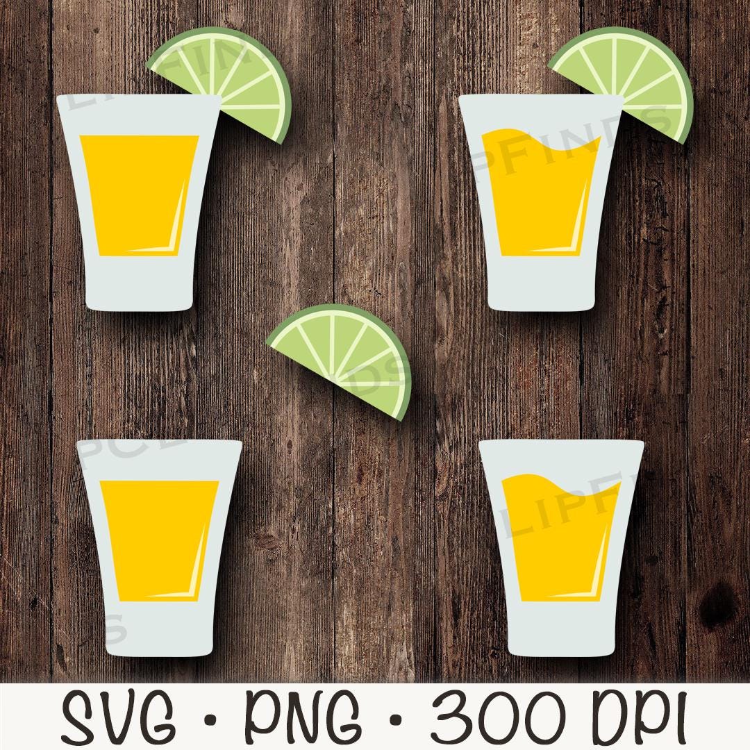 Tequila SVG, Tequila Shot Glass PNG, Tequila Clipart, Tequila Shot Glass With Lime, Mexican ...