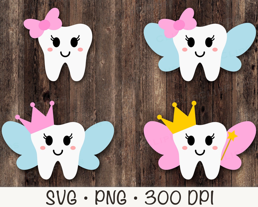 Tooth Fairy Bag SVG, PNG, Tooth Fairy Bundle Pack, Girl Tooth Fairy ...