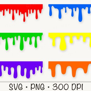 Paint Drip SVG, Paint Drip Clipart, Dripping Borders, Paint Drip PNG ...