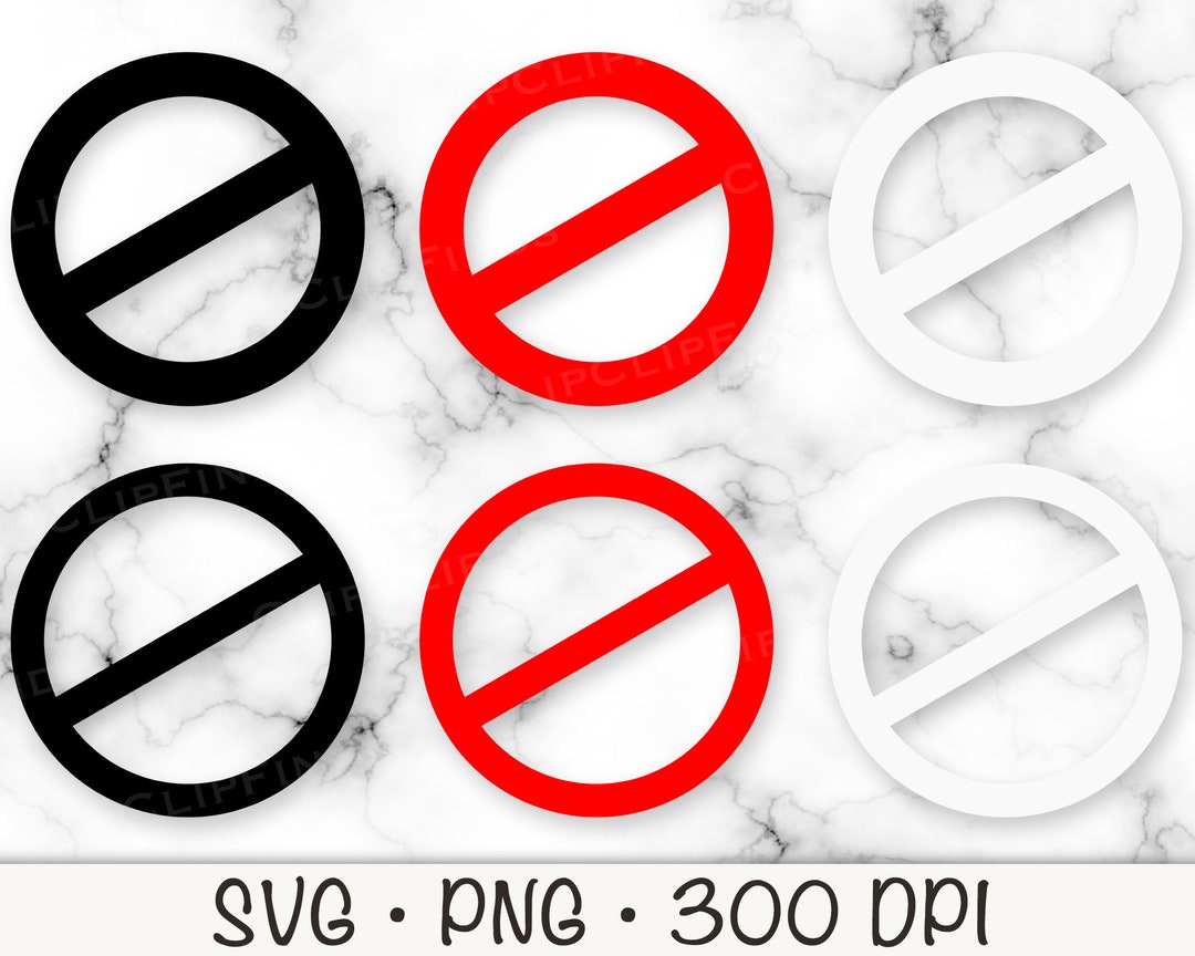 Do Not Symbol SVG, Restriction Sign, Prohibited Symbol, Red, Black and ...