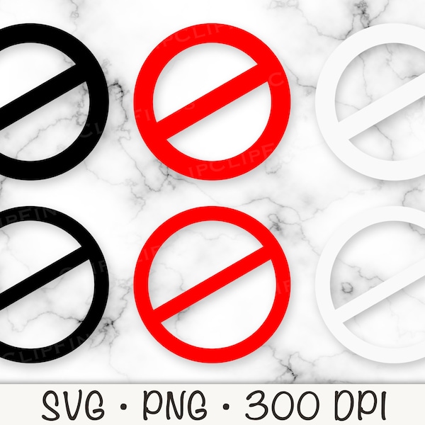 No Symbol Transparent Background - Etsy