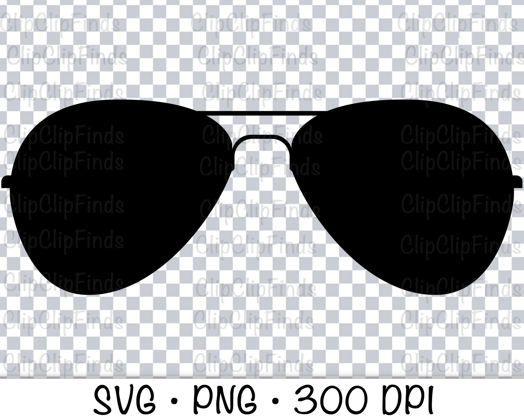 Aviator Sunglasses SVG, Silhouette, Cricut Cut File Digital Download ...