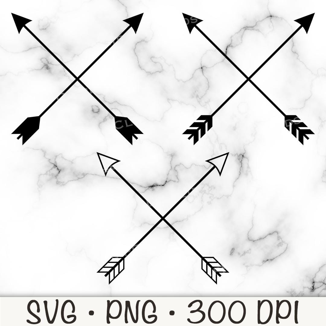 Crossed Arrows SVG, Crossed Arrows PNG, Crossed Arrows Clipart, Boho ...