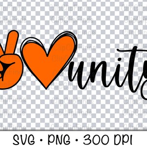 Peace Love Unity SVG: Unity Day Clipart (digital Download) - Etsy