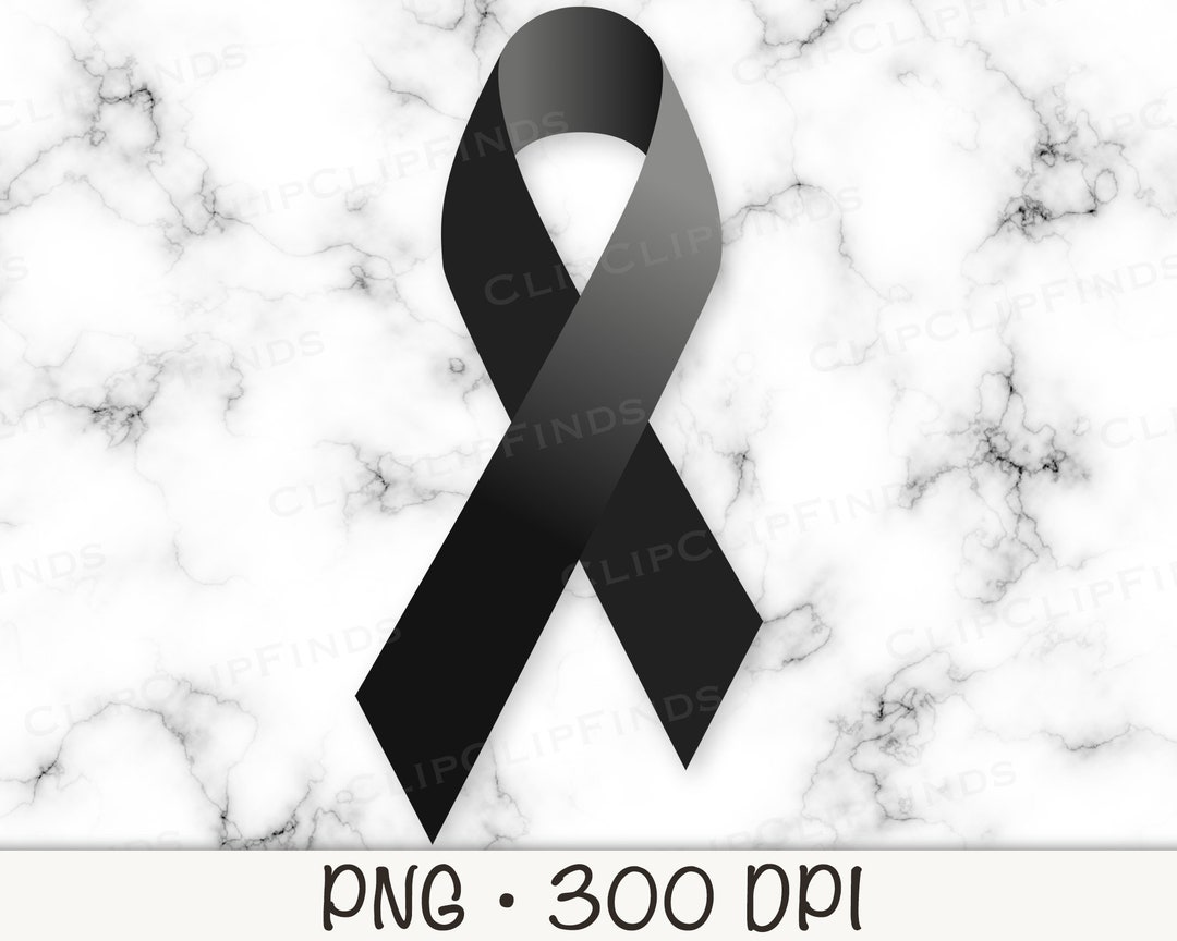 Black RIP Awareness Ribbon PNG Transparent Background Clip Art Instant ...