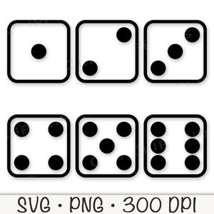 Dice Outline SVG, Dice Outline PNG, Dice Clip Art, Dice Transparent ...