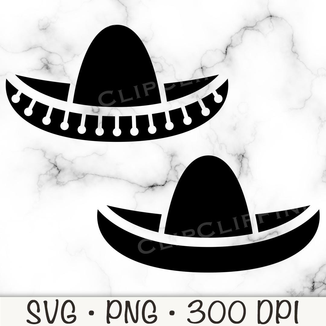 Sombrero SVG, Mexican Sombrero SVG, Mexican Hat PNG, Sombrero ...