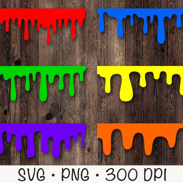 Drip Svg - Etsy