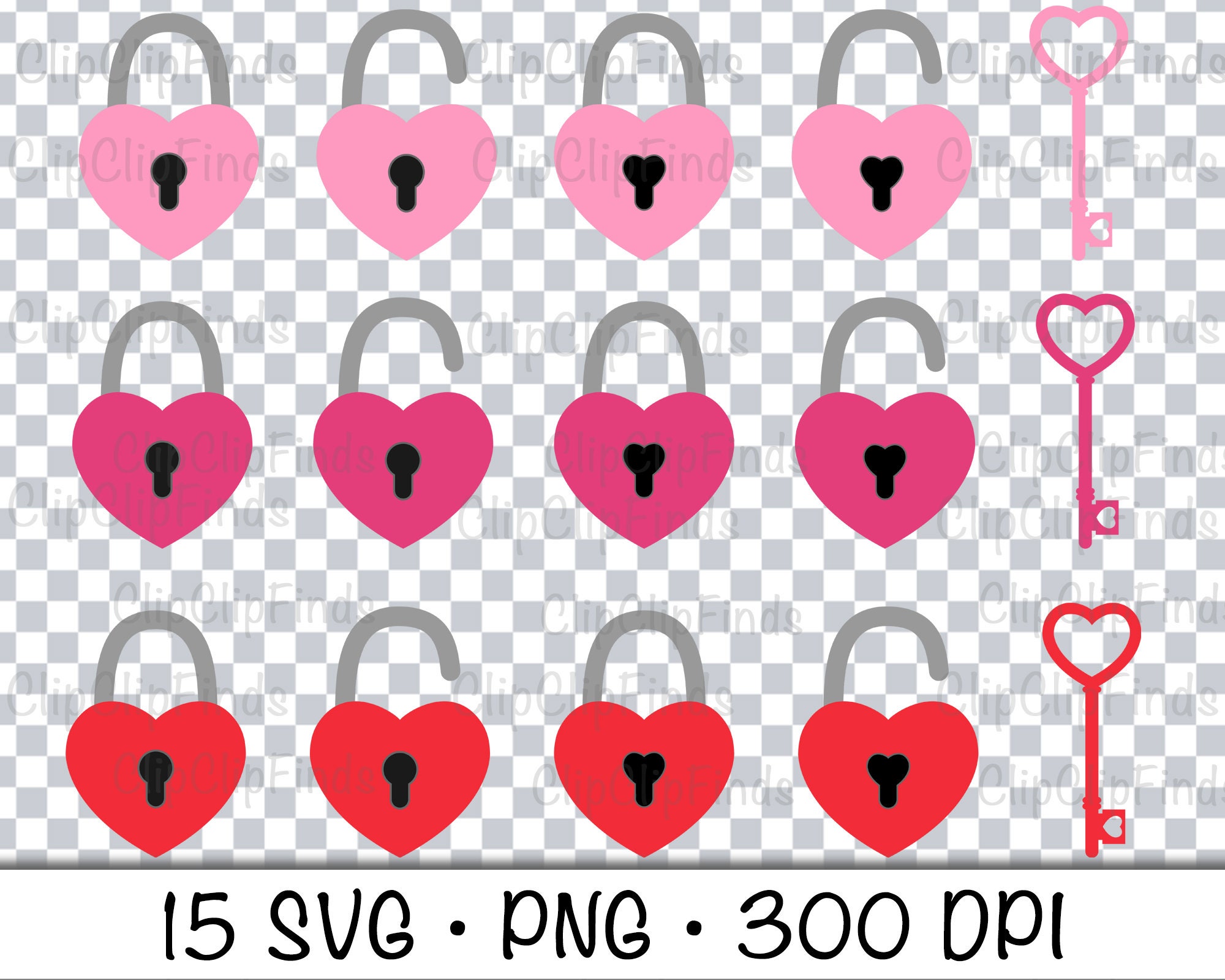 Heart Skeleton Key Clipart