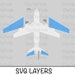 Airplane Airplane SVG Airplane PNG Plane Clip Art Blue - Etsy