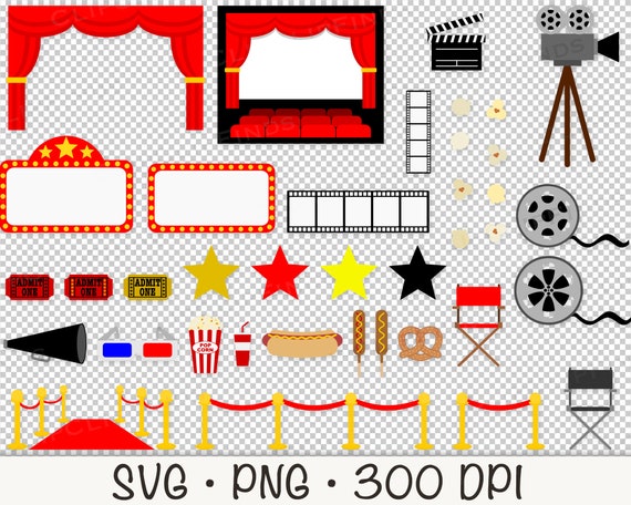 Movie Theater Screen Clipart Black And White