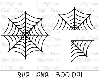 Half Spider Web Svg - Etsy