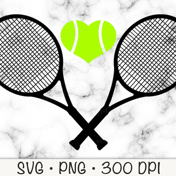 Tennis Ball Heart - Etsy