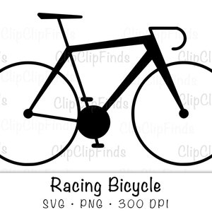 Racing Bicycle Road Bike SVG Vector Cut File and PNG - Etsy