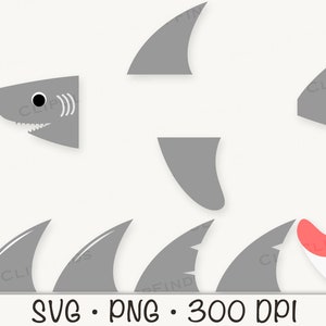 Shark Head SVG, Shark Fin, Shark Tail, Shark Tooth, Shark Body Parts ...