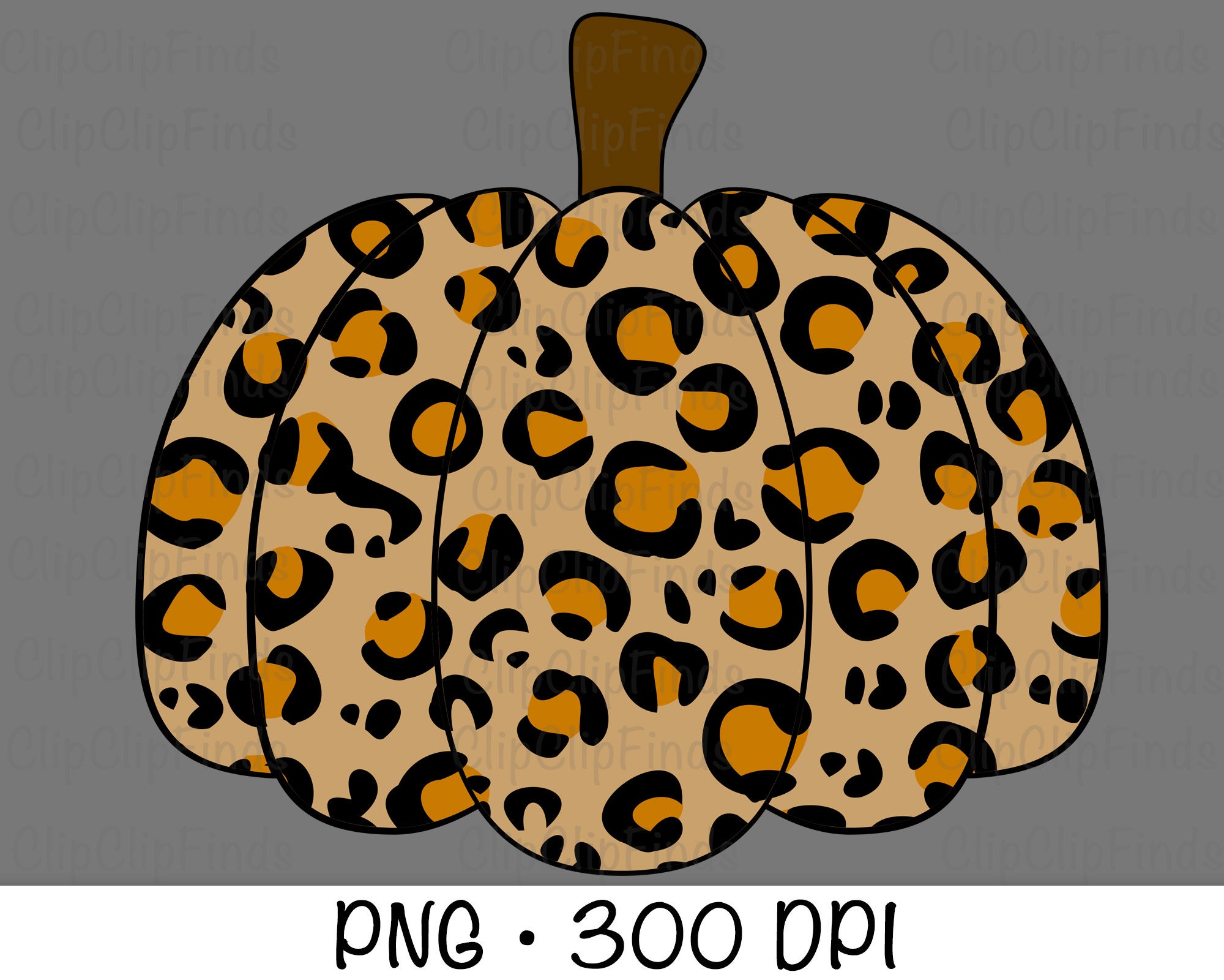 Leopard Animal Print Pumpkin PNG Transparent Background - Etsy UK