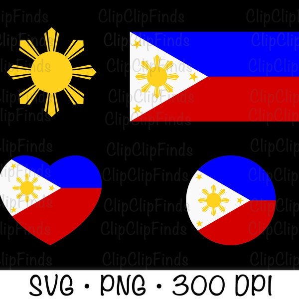 Philippines Flag Heart Svg - Etsy