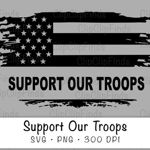 Support Our Troops SVG Vector File and PNG Transparent Background Clip ...