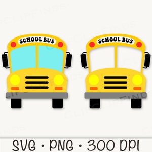 School Bus SVG, School Bus PNG, School Bus Clipart, Bus Driver, Cute ...