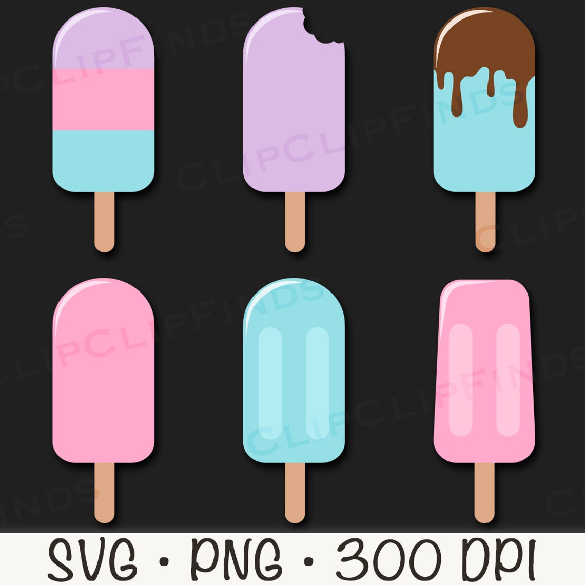 Popsicle Bundle, Popsicle SVG, Popsicle PNG, Popsicle Clipart, Cute ...